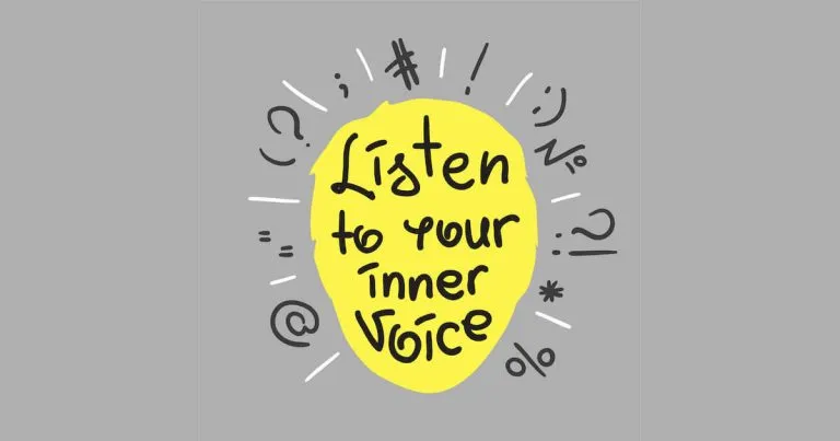 The incredible power of our internal voice…